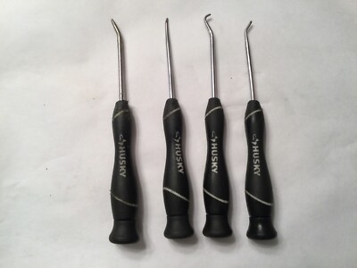 4 Piece Husky 6004H Precision Pick And Probe Set with holder. Nice set ...