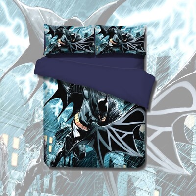 Quilt Duvet Doona Cover Set Single Double Queen Size Batman | eBay ...