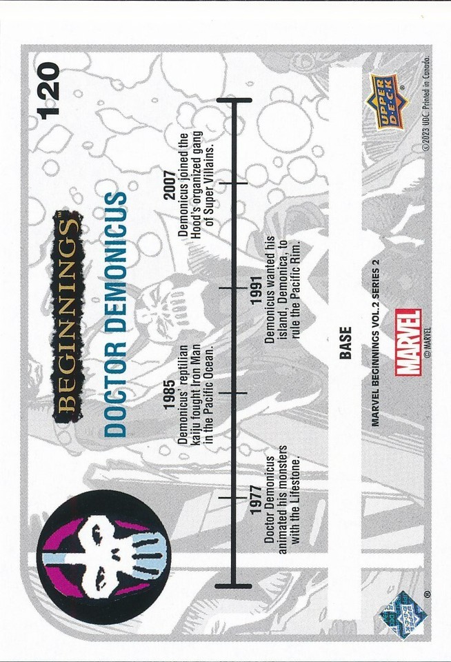 #120 DOCTOR DEMONICUS 2023(2024) UD Marvel Beginnings vol 2 series 2 | eBay
