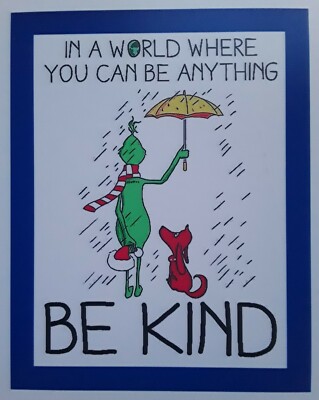 The Grinch ☆ BE KIND ☆ Christmas Refrigerator Magnet 3.5 X 4 inches | eBay