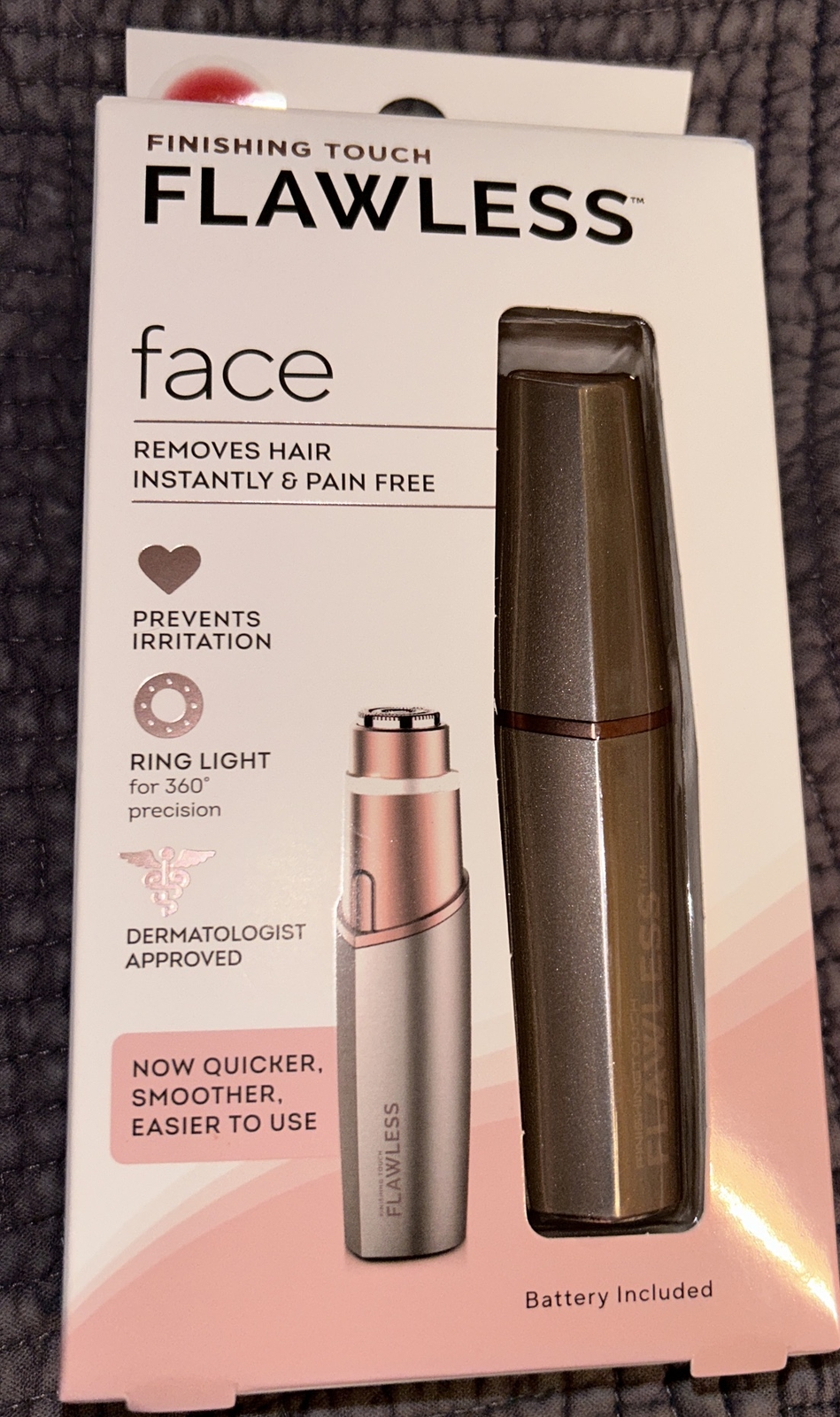 Finishing Touch Flawless Face Facial Hair Remover 18K Gold Plated--NEW ...