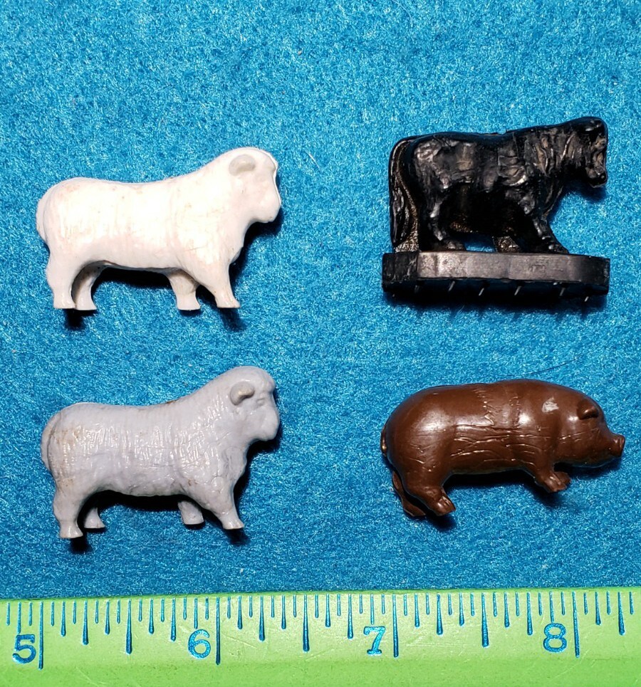 Vintage Lionel Animals - O Gauge - Black Cow, Brown Pig, Grey Sheep ...