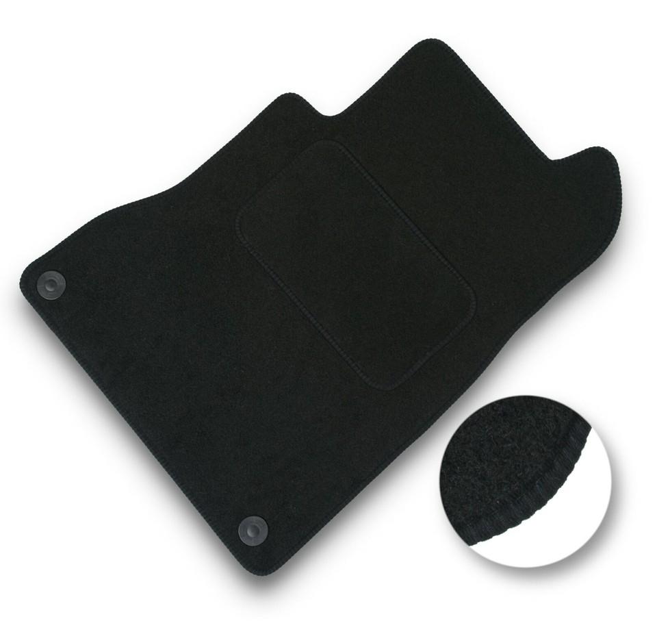 Fits VW Caddy 2004-2010 Fully Tailored Deluxe Car Mats in Black VW Oval ...