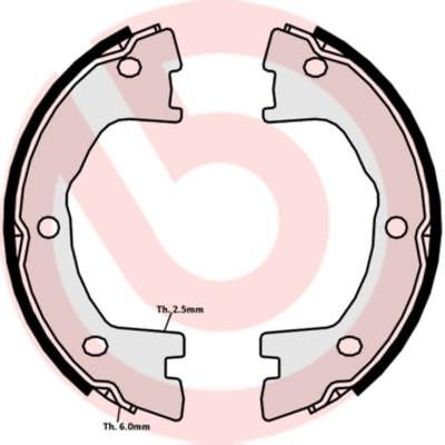 Brembo SA6508 Brake Shoe Set for sale online | eBay
