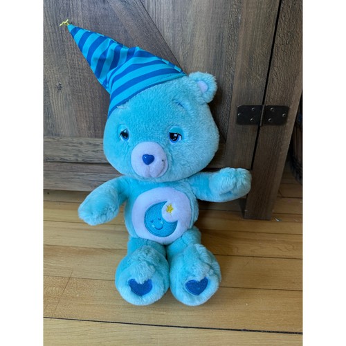 Care Bears 2007 Bedtime Bear blue sleepy time collectible plush stuffed ...