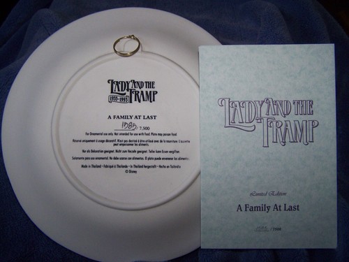 Disney 3D Relief Plate Lady And The Tramp Set MINT | eBay