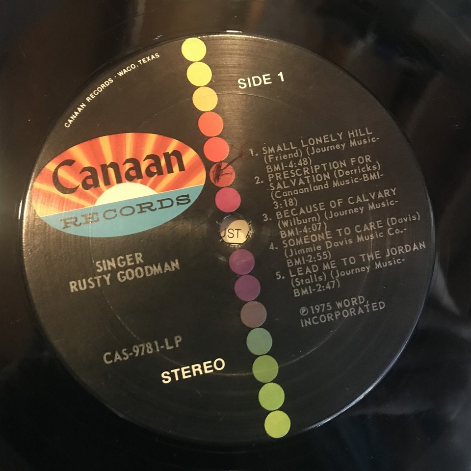 [COUNTRY/GOSPEL]~VG+ LP~RUSTY GOODMAN~SInger~{Original 1975~CANAAN ...