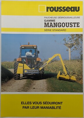 Original Rousseau Mongoose Reach Mower & Hedge Cutter Range Brochure c ...