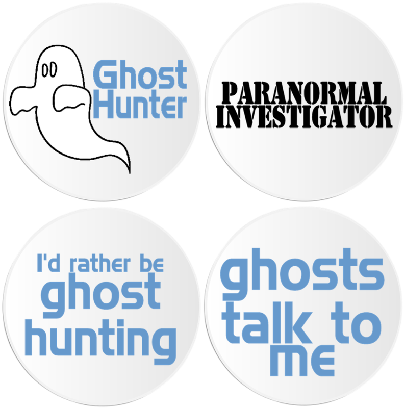 Ghost Hunter Paranormal Investigator - 4 Multi Pack Circle Stickers 3 ...