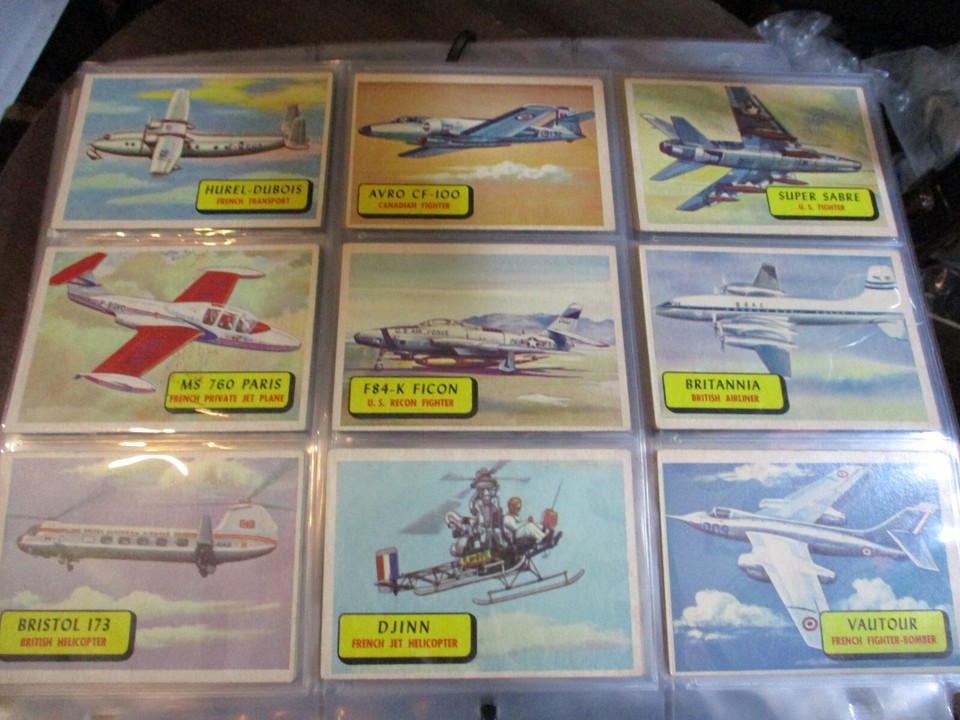 (9) VINTAGE 1957 TOPPS PLANES CARDS #19-27~ALL EXCELLENT! | eBay
