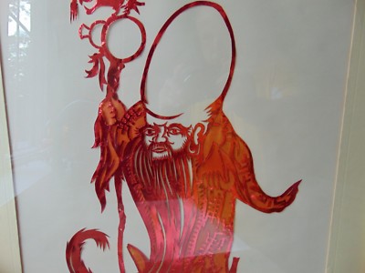 VINTAGE SIGNED CHENG HOU-TIEN CHINESE PAPER CUTTING FRAMED ART | eBay