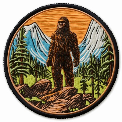 Sasquatch Patch Iron-on Embroidered Applique Clothing Bigfoot Myth ...