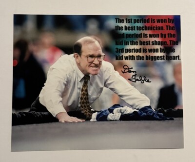 Dan Gable Signed Autographed 8x10 Photo Iowa Hawkeyes Wrestling Legend ...