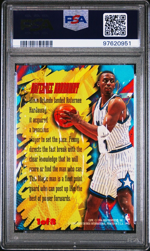 1995 FLEER METAL SCORING MAGNET #1 ANFERNEE HARDAWAY PSA 5 | eBay