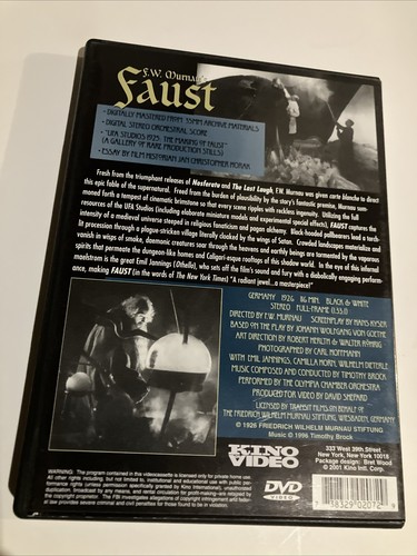 Faust (1926) F.W. Murnau / Gösta Ekman / Emil Jannings DVD | eBay