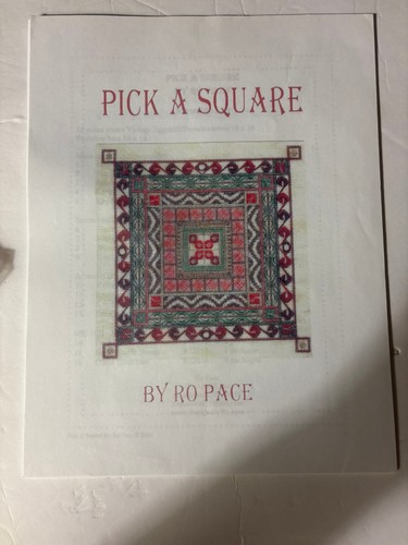 Pick a Square by Ro Pace includes Canvas/chart and Threads | eBay