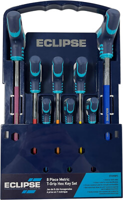 Eclipse Allen Key Set Ball-End 8PC T Handle Colour Coded 2-10mm ...