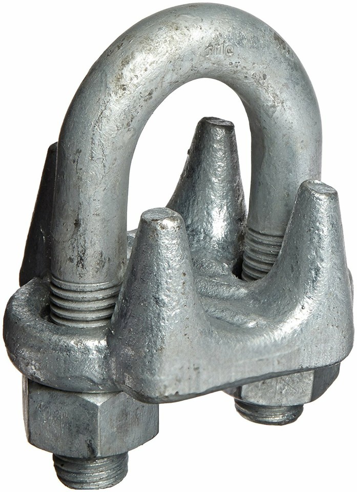 5/16" Drop Forged Heavy Duty Galvanized Wire Rope Clips (10-Pack) | eBay