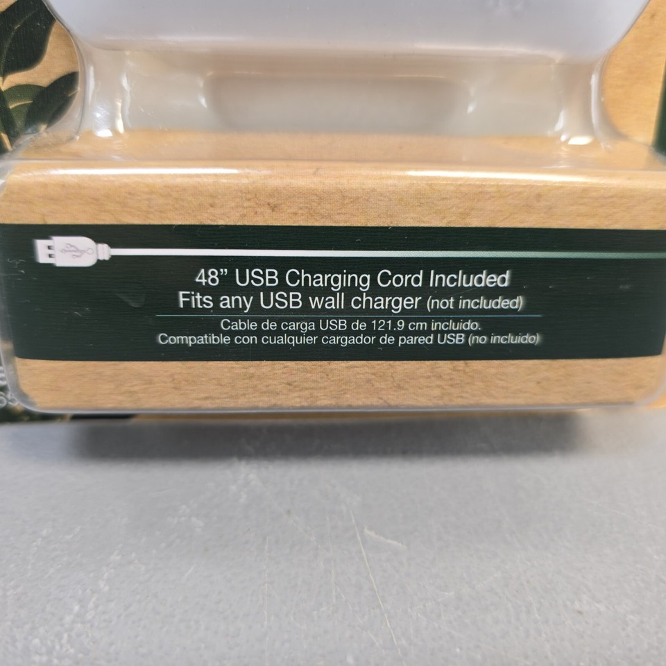 Good Earth LED USB Rechargeable Puck Light 2-Pack White Motion Sensing ...