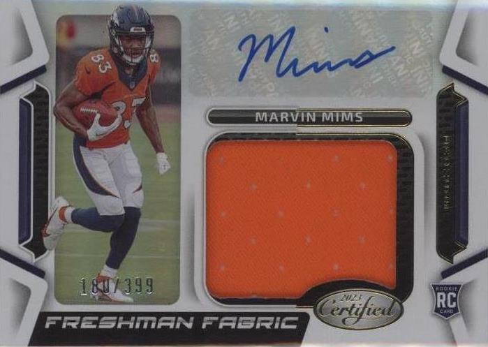 2023 Panini Certified Marvin Mims #FFMS-14 for sale | eBay