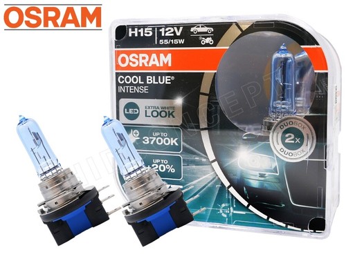 Osram H15 Cool Blue Intense NEXT Gen Headlight Halogen Bulbs 64176CBN ...