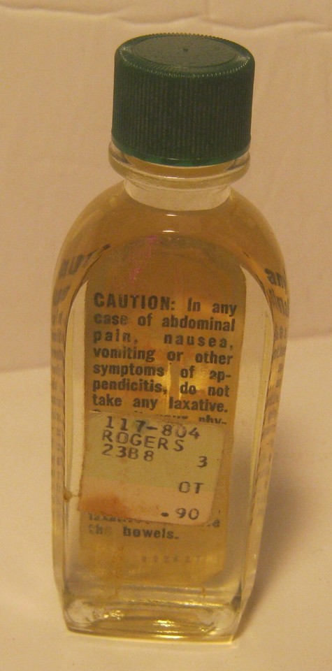 Antique KELLOGG'S Tasteless CASTOR OIL 2 Fl. Oz. Bottle NEW Old Stock ...
