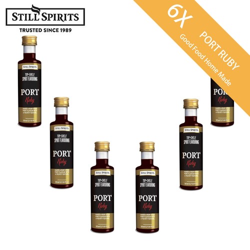 6 xStill Spirits Top Shelf Ruby Port Flavouring Essence 50ml Home Brew ...