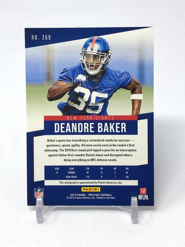 2019 Panini Prestige Rookie DeAndre Baker Extra Points Auto #269 | eBay