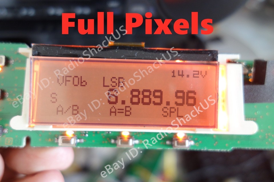 YAESU FT-857/857D LCD replacement part 'zebra stripes' issue !!! Full ...