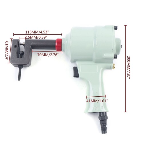 Pneumatic Panel Punch Tool Sheet Metal 5mm Hole Stainless steel Metal ...