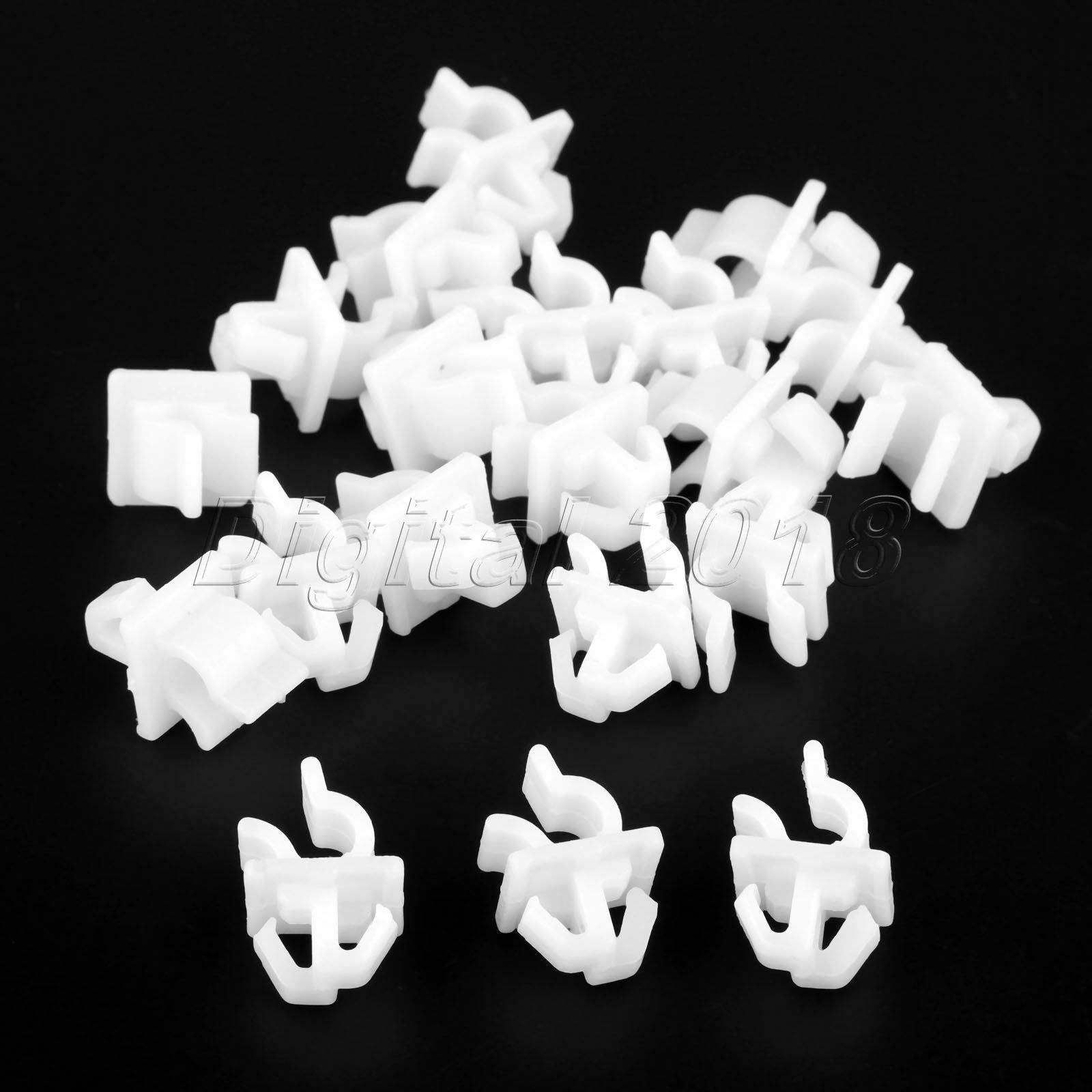 20pcs Nylon Hood Prop Rod Support Clip Retainer 5345514020 A14732 ...