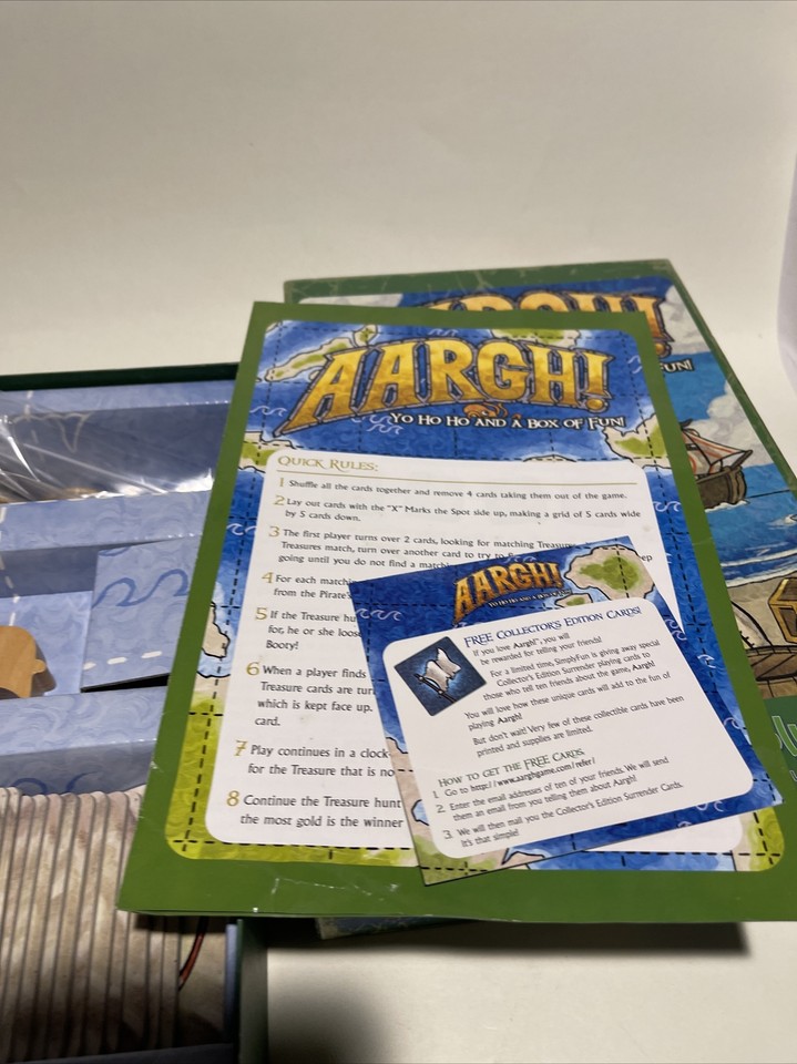 Aargh! Game Yo Ho Ho and a Box of Fun! by Simply Fun Games! | eBay