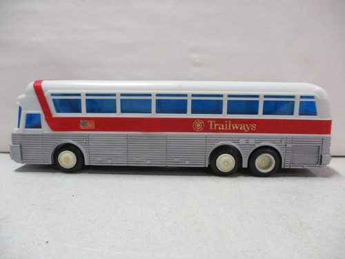 Trailways Charter Bus Plastic Red | eBay