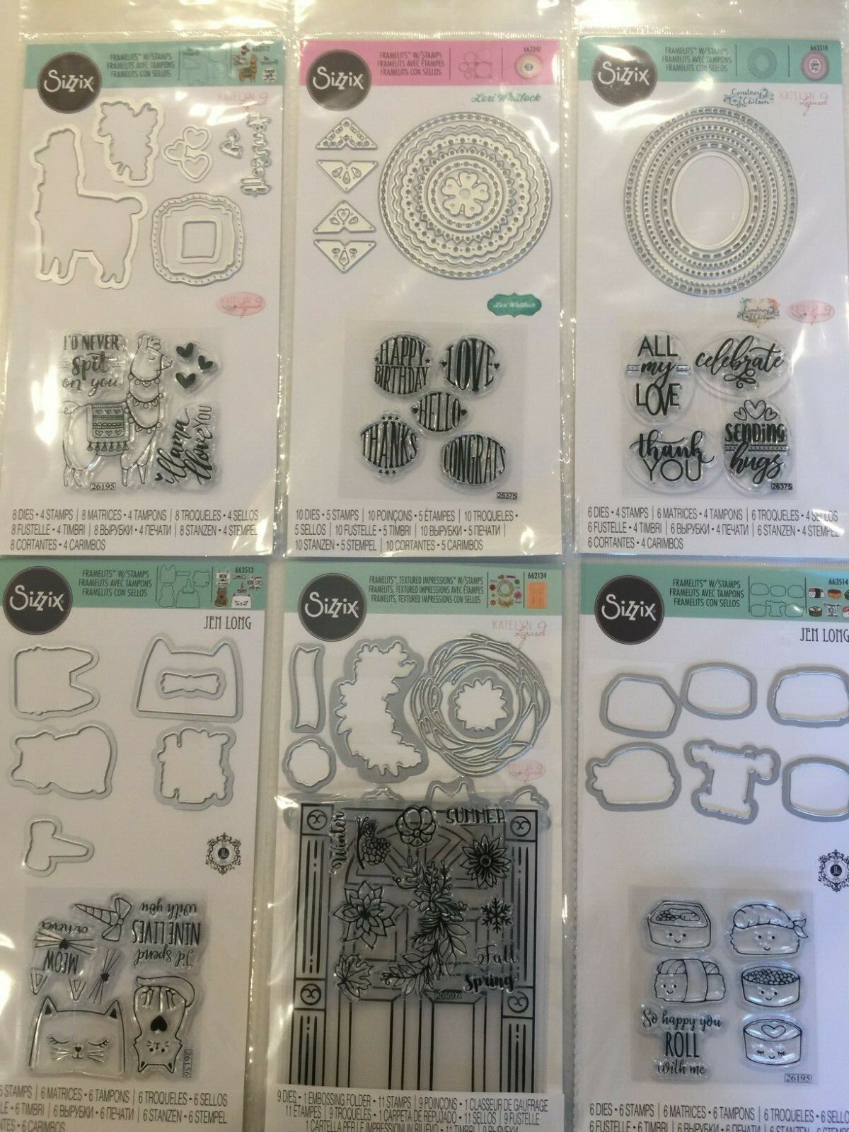 Sizzix Framelits Stamp & Die Set Pick 1 of 9 Stamps & Dies New | eBay