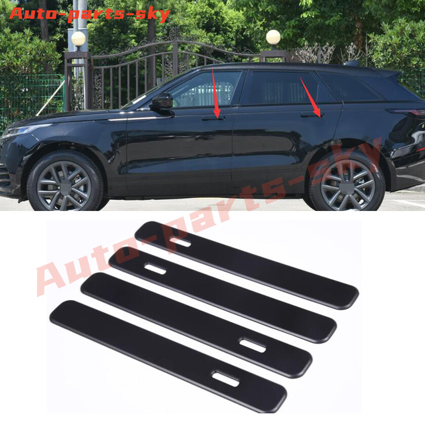 ABS 4PCS Black Side Outside Door Handle Cover Trim For Range Rover ...
