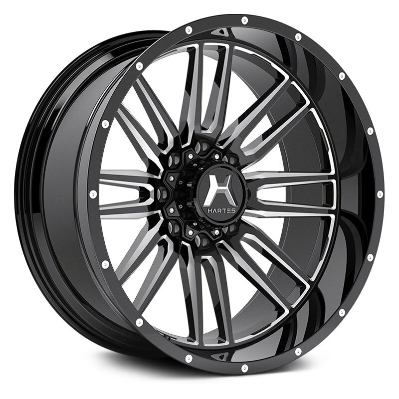 Hartes Metal YSM-720 WHIPSAW Wheels 20x10 (-18, 5x114.3) Black Rims Set ...