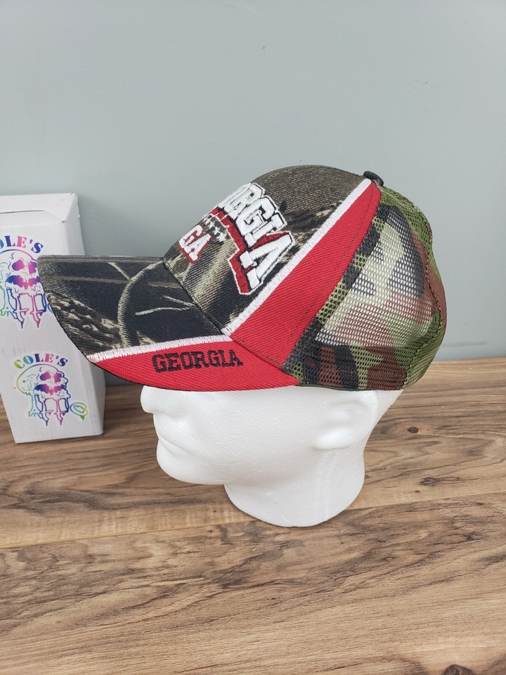 Georgia GA Camoflauge Embroidered Adjustable Fit Baseball Hat | eBay