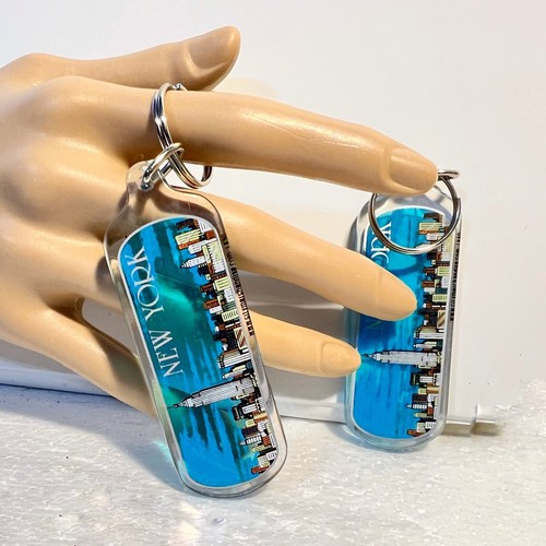 Lightweight Acrylic Souvenir Key Chain New York Collectible Travel ...