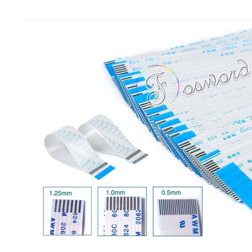 15CM FFC FPC FLAT FLEXIBLE CABLES, FLEX RIBBON, 1.0MM PITCH, AWM 20624 ...