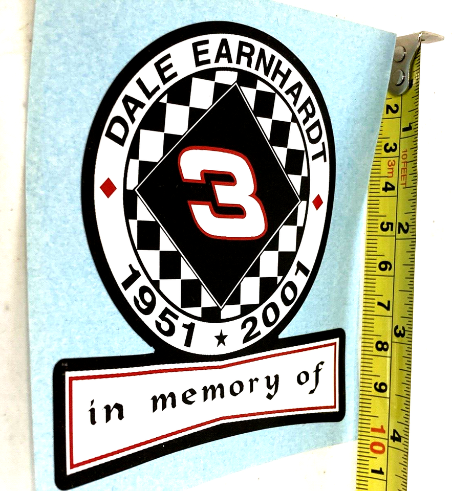 Dale Earnhardt # 3 In Memory of 1951-2001 Decal Sticker Peel & Stick | eBay