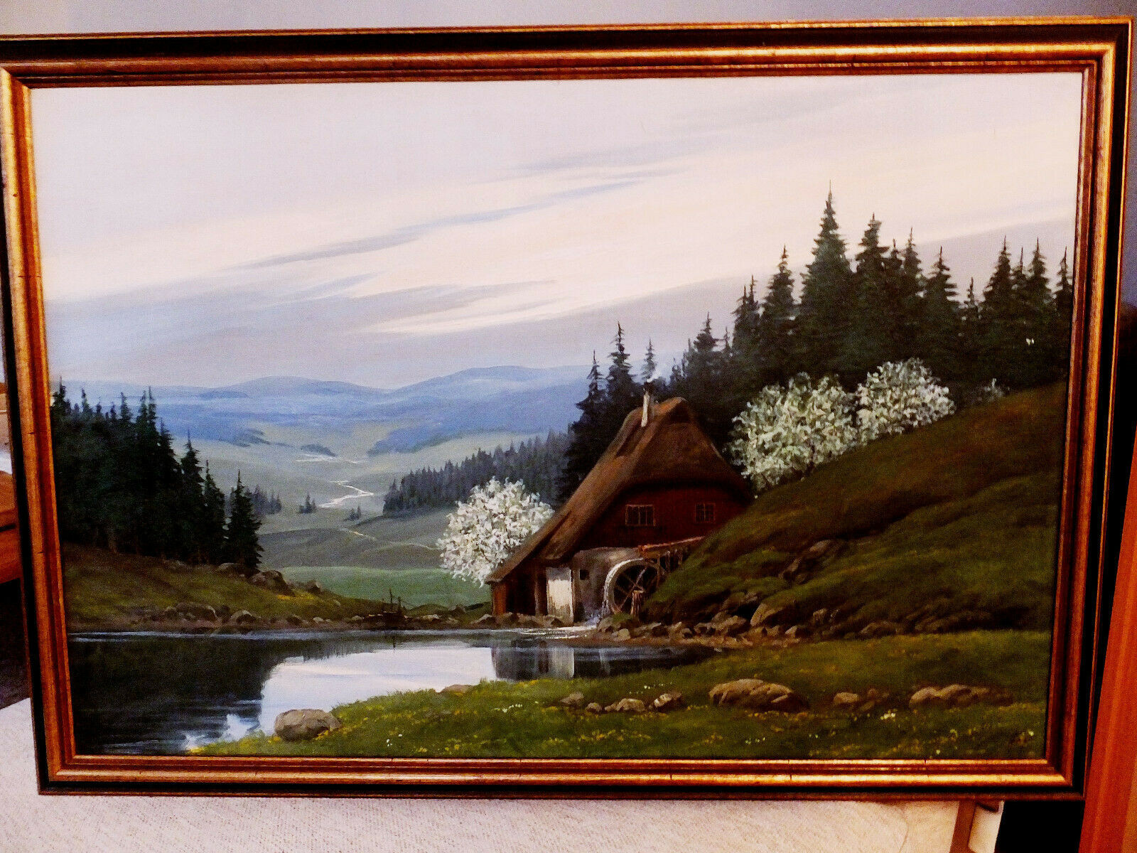 Ölgemälde Landschaft Natur Berge HANS FENGER (1893-1980): Eine ...