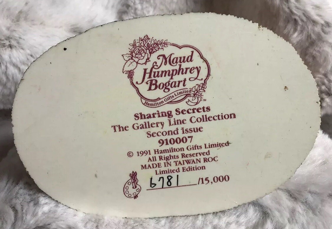 Hamilton Gifts LTD "Maud Figures,”Sharing Secrets”ID # 910007, LE#6781 ...
