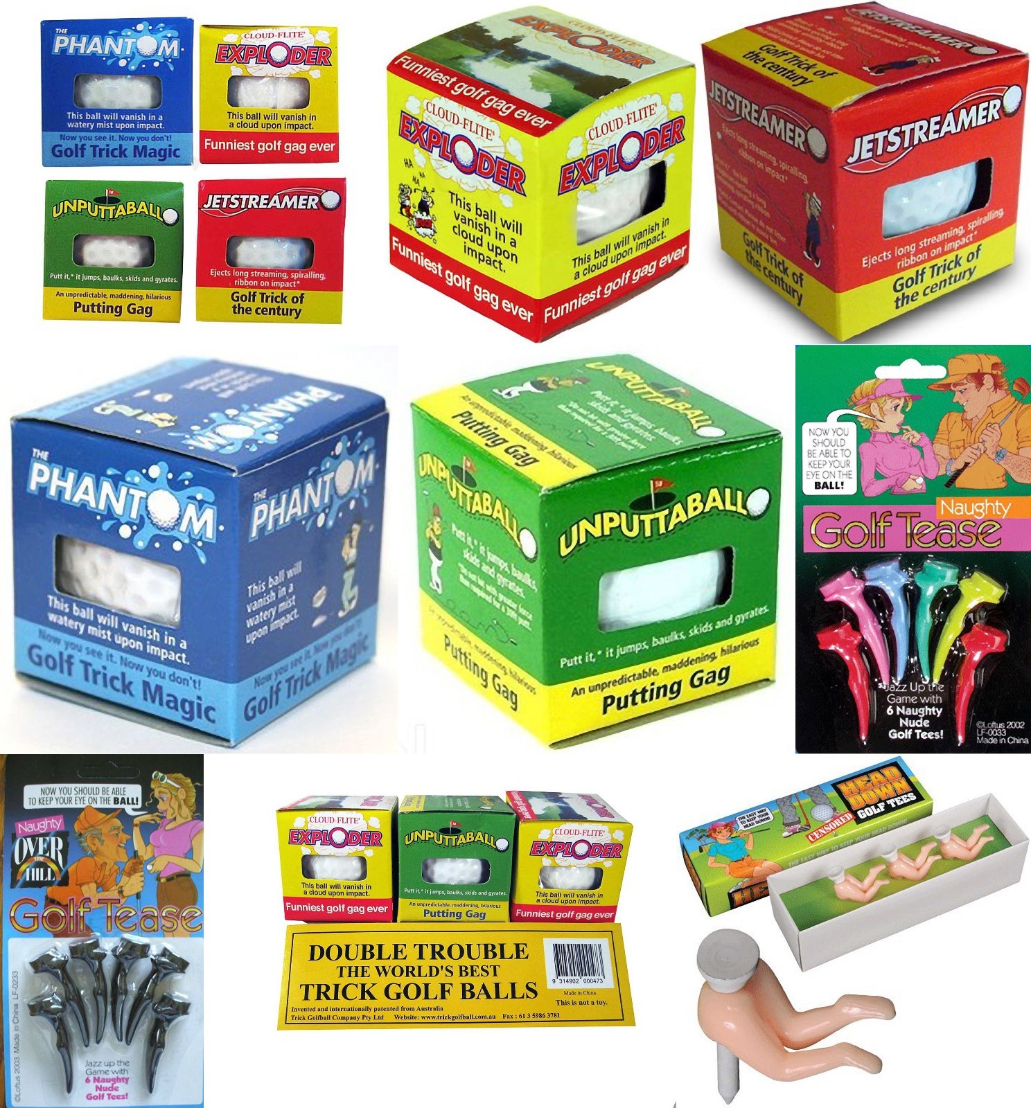 Exploding Exploder Golf Ball Novelty Funny Joke Trick Mens Prank Gag ...