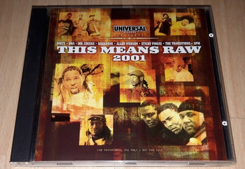 THIS MEANS RAW 2001 Albun Compilation PROMO CD RAP Hip Hop MR. CHEEKS ...