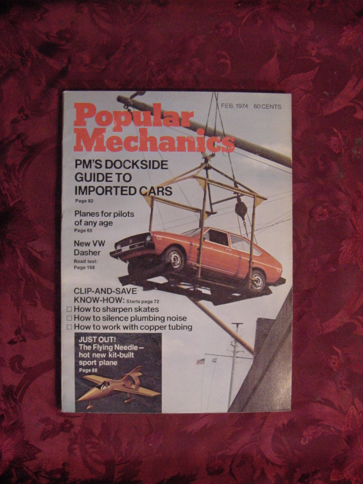 POPULAR MECHANICS Magazine February 1974 VW Dasher '74 Imported Cars | eBay