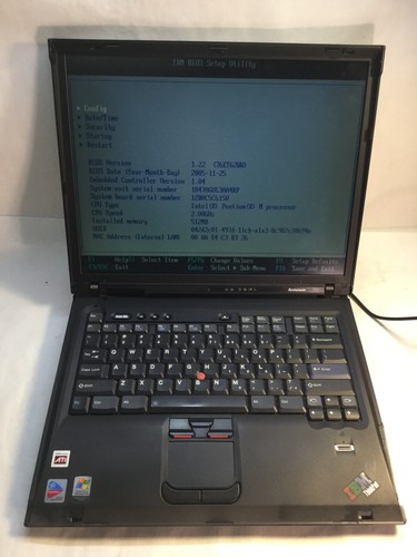 IBM ThinkPad R52 15" Laptop Intel Pentium M 2.0 GHz VINTAGE -RETRO ...