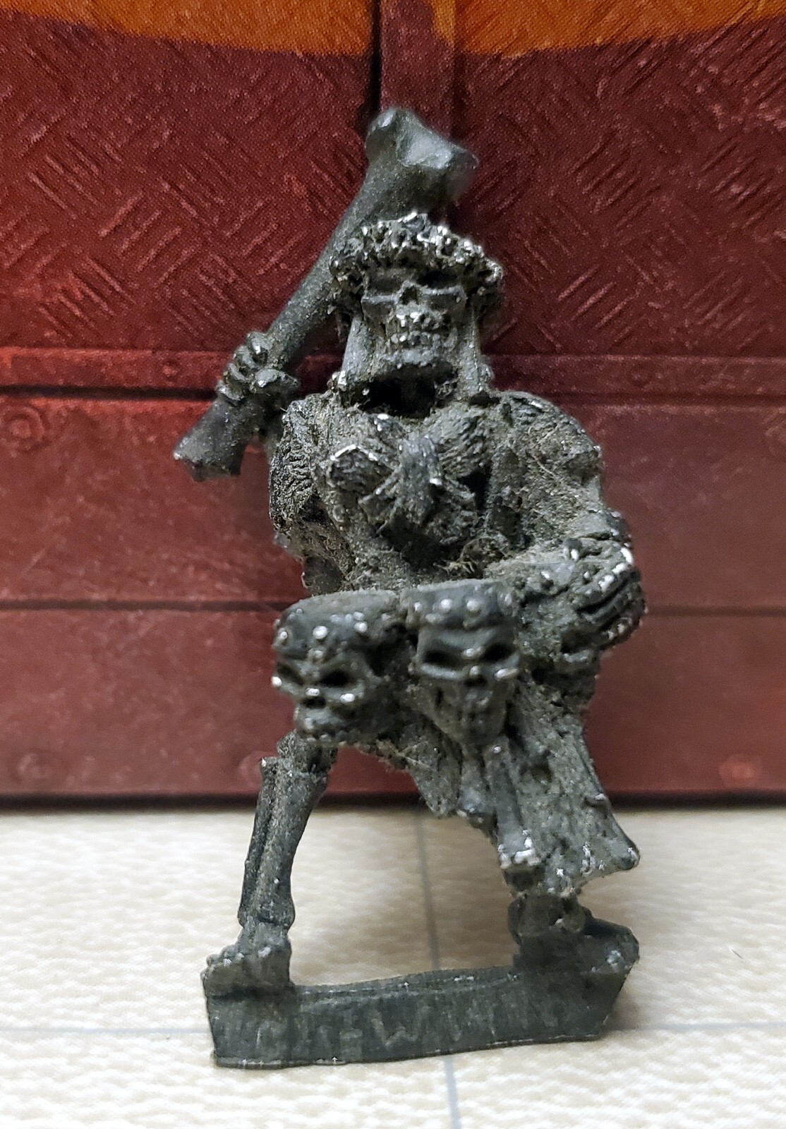 Warhammer Fantasy Metal Armoured Skeleton Command Drummer Age of Sigmar ...