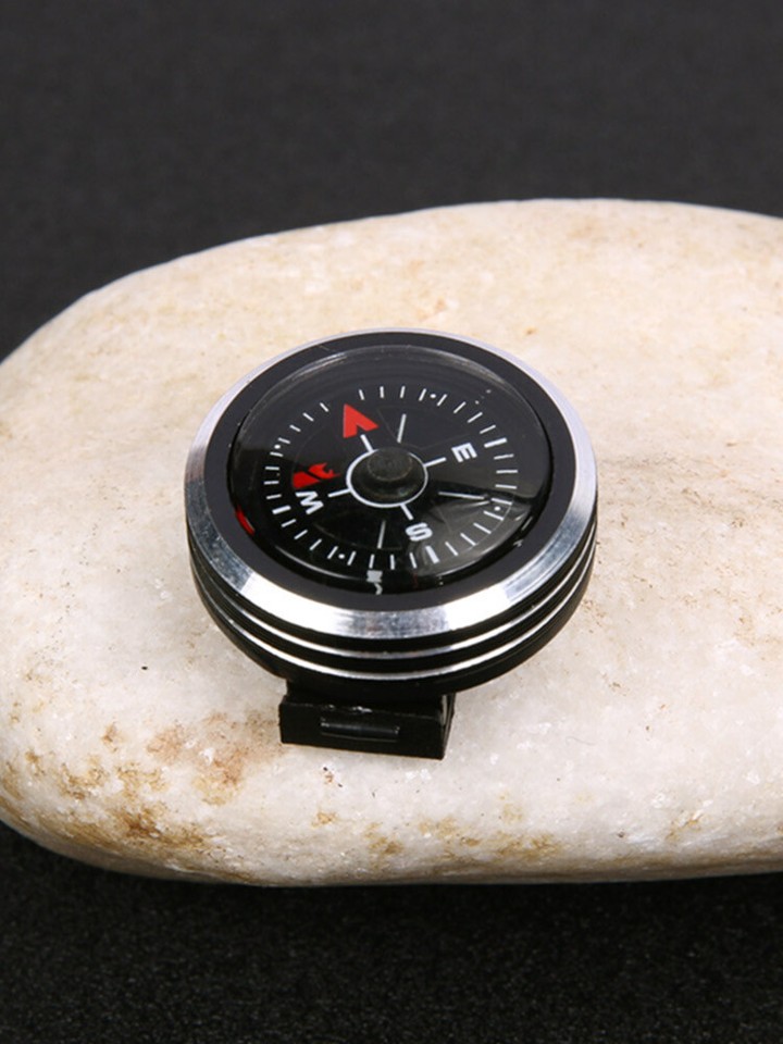 1Pc Slide on 25MM Watch Wrist Band Strap Compass For Outdoor Survival ...