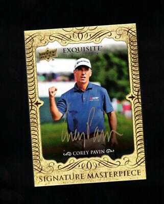 2013 UPPER DECK EXQUISITE COREY PAVIN SIGNATURE MASTERPIECE GOLD INK ...