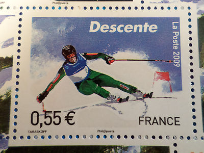 France, 2009, Stamp 4331 Sport, Ski, Downhill, New**, MNH Stamp | eBay